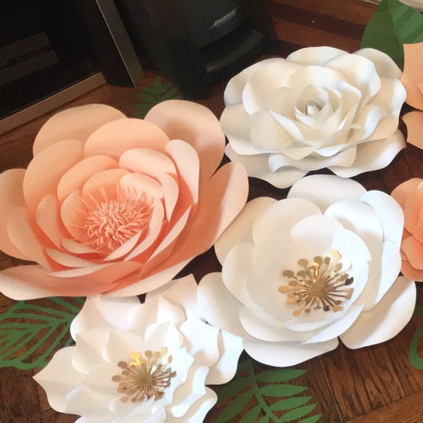 PDF Petal 1 Printable Paper Flowers Template Manageable for Trace and ...