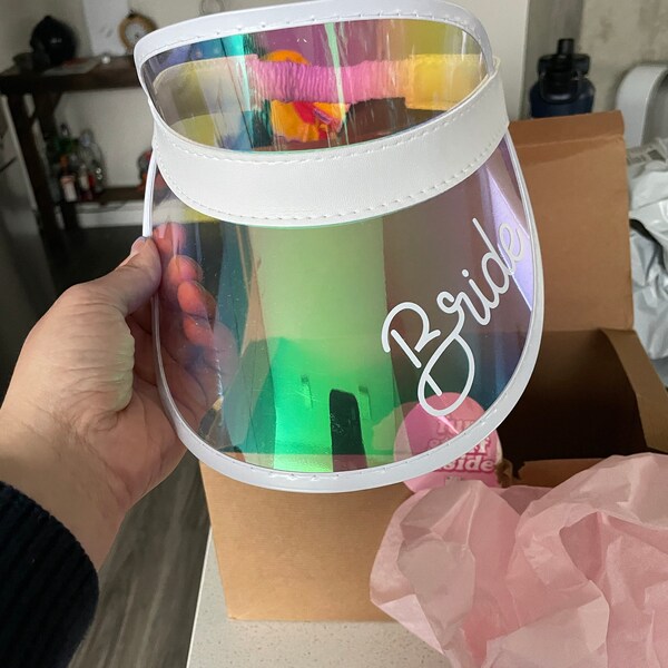 Personalized Bride Visor Bachelorette Visors Bachelorette Party Sun ...