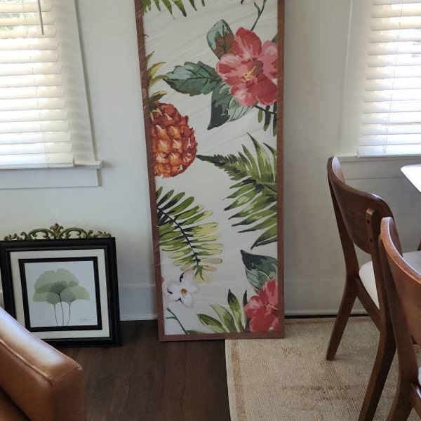 Pineapple Wallpaper Tropical Theme Wall Mural. Hawaiian Peel and Stick ...