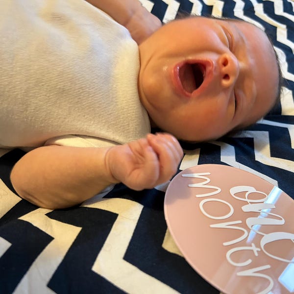 Personalized Birth Announcement Sign Welcome Baby Sign Birth Stats Sign ...