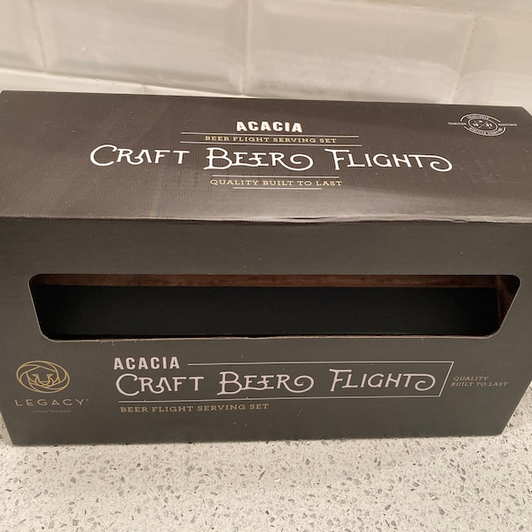 Personalized Craft Beer Flight Sampler With Chalkboard & Soapstone ...