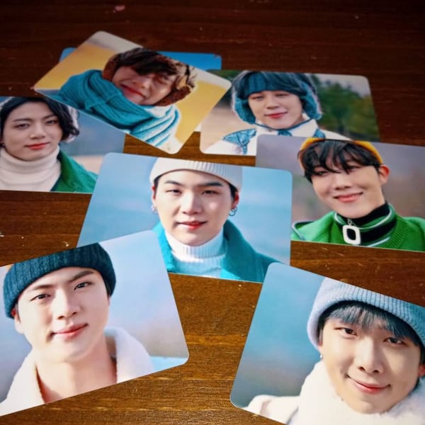 BTS 2021 Winter Package Photocard Set (8 Pcs) - Etsy
