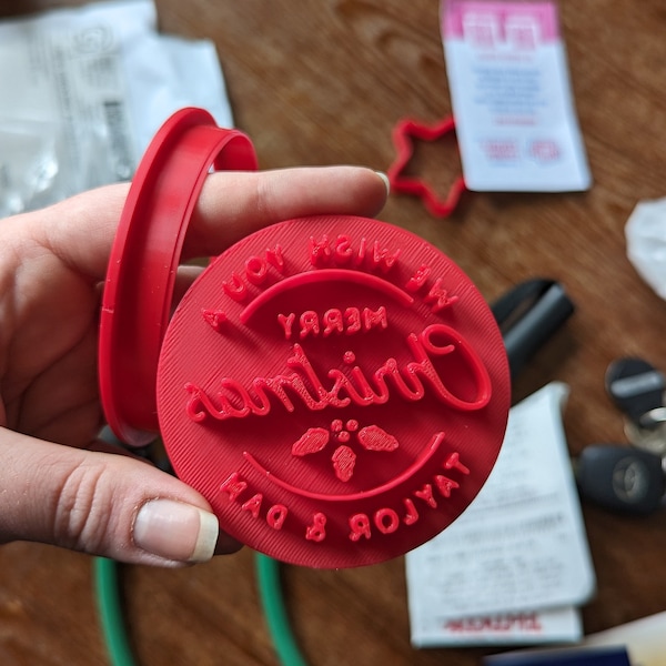 Personalized Cookie Cutter for Christmas, Stamp With Family Name ...