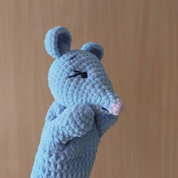Crochet Mouse Hand Puppet Pattern PDF | Amigurumis Mouse | Easy Crochet ...