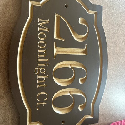 12 X 8 Mailbox House Number Sign, Mailbox Number, Realtor Closing Gift ...