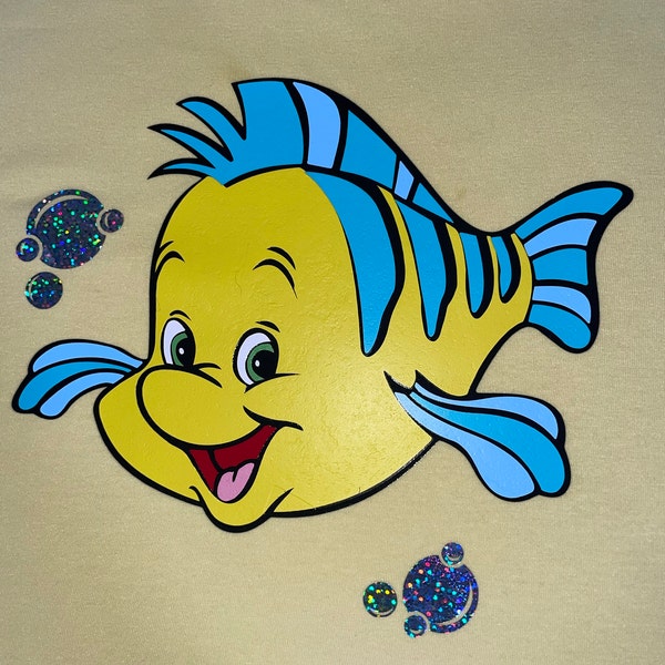 Flounder Svg, Fish Svg, Fish Pdf, Fish Png, Fish Cricut Svg, Mermaid ...