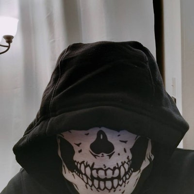 SKELETON NECK GAITER Halloween Face Mask Scary Neck Gaiter Gaiter Face ...