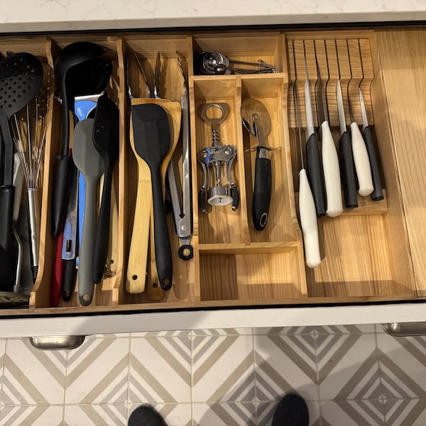 Custom Kitchen Drawer Organizer | Silverware | Baking and More - Made ...