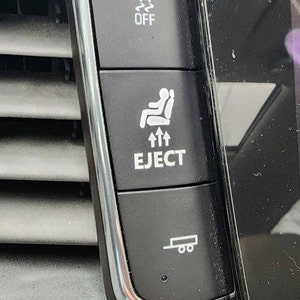 Eject Button Decal, Car Decal, Eject Passenger Button, Blank Button ...