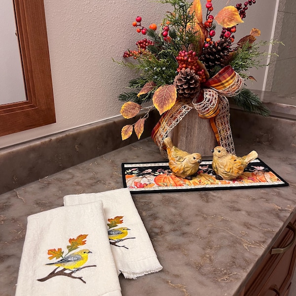 Fly Fishing Towel - Embroidered Towel - Fly Fishing Rod - Fishing Towel ...