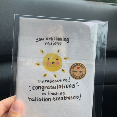 End of Radiation Treatment Card Radiation Card Cancer Card Radiotherapy ...