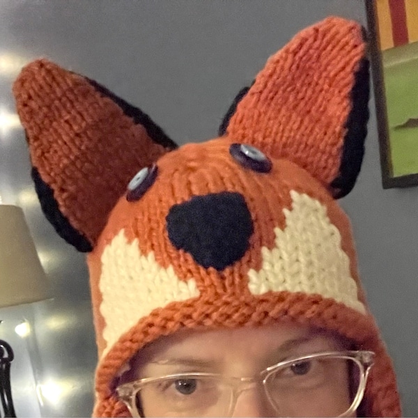 Adult Hand Knit “becky” and “wrath of Becky” Fox Hat - Etsy