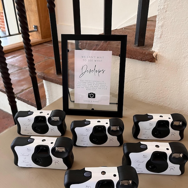 WRAP ONLY B&w- Custom Kodak Disposable Camera Wrap - Custom Camera ...