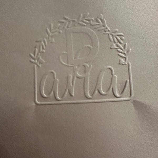 Custom Logo Embossing Stamp, Logo or Emblem Embosser, Wedding Logo ...
