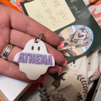 Custom Acrylic Dog Tag Personalized Dog Name Tag Dog ID Name - Etsy