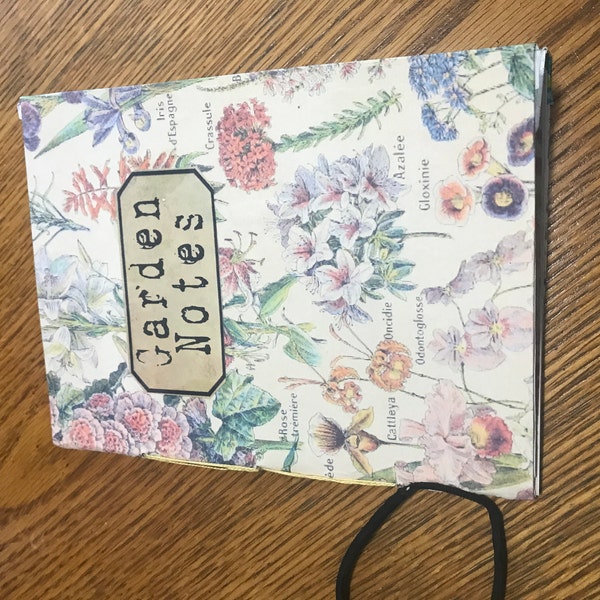 Wildflower Lined Journal Kit, Journal Page, Collage Sheets, Botanical ...