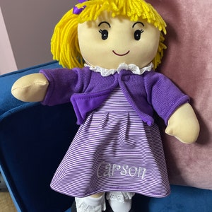 Personalized Cuddle Time Rag Dolls Ages 3 Soft Doll for Kids Plush Toy ...