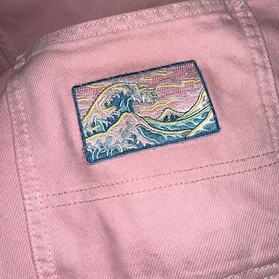 Wave Patch Ocean Iron on Patch Sea Beach Surf Make Waves Great Wave ...