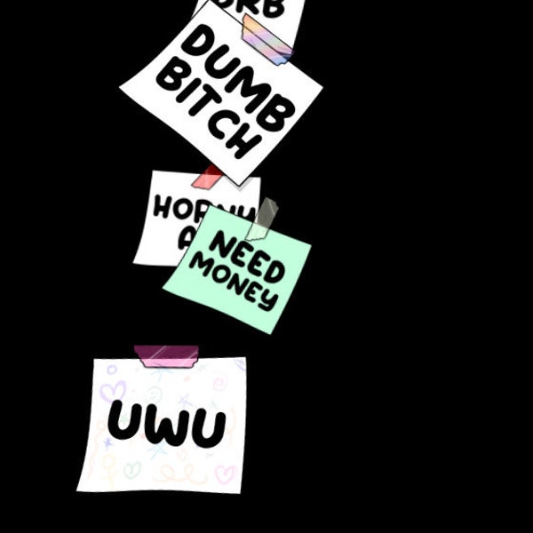 Vtuber / Pngtuber Sticky Note Asset MEGAPACK | FULLY CUSTOMIZABLE ...