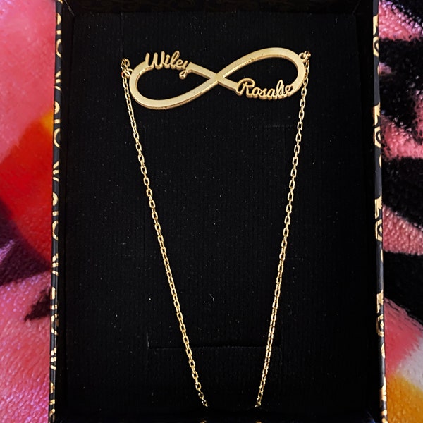 Infinity Name Necklace Kids Name Necklace, Multiple Name Necklace, 2 ...