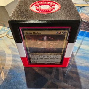 MTG EDH Commander Deck Box W/ Toploader Slot for Stanley Tool Box ...