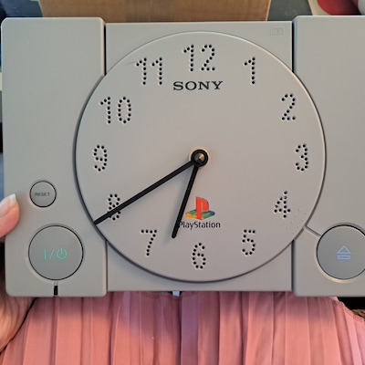 Playstation 1 Classic Console Clock Gamer Room Decor Playstation Retro ...