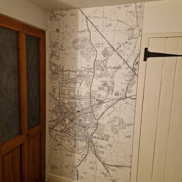 Custom Map Wallpaper - Bespoke Historical Map Wallpaper Mural of Any ...