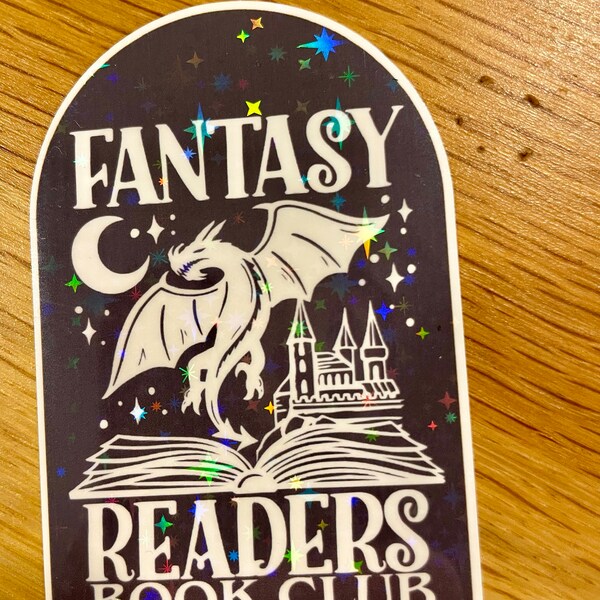 Fantasy Book Club Sticker / Bookish Sticker / Bookish Merch / Fourth ...