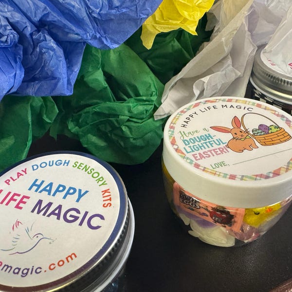 MAGIC Play Dough Jars, Play Dough Kit,kids Party Favors, Goodie Bags ...