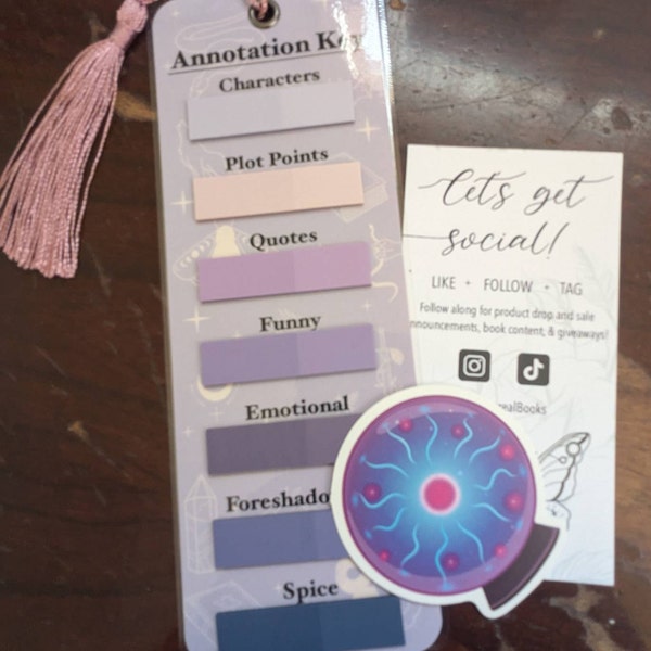 Retro Annotation Bookmark With Tabs Kit, Book Annotating Supplies ...