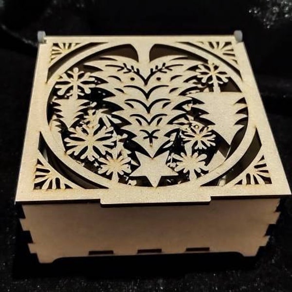 Santa Mail Box Laser Cut SVG, Christmas SVG Laser Cutting Files for ...