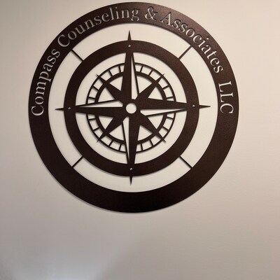 Personalized Compass Metal Sign Custom Coordinates Sign Nautical Decor ...