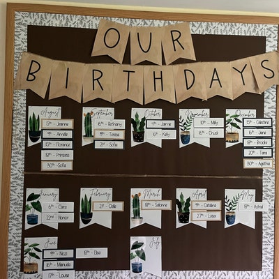 BOTANICAL Editable Classroom Posters Modern Farmhouse - Etsy