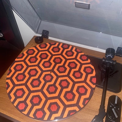 Overlook Hotel Pattern Turntable Slipmat 12 LP Record Player, DJ Slipmat 16oz Felt W/ Glazed ...