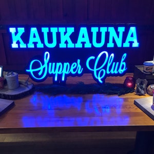 Custom Wooden LED Signs LED Sign Custom Wood Sign LED Art - Etsy