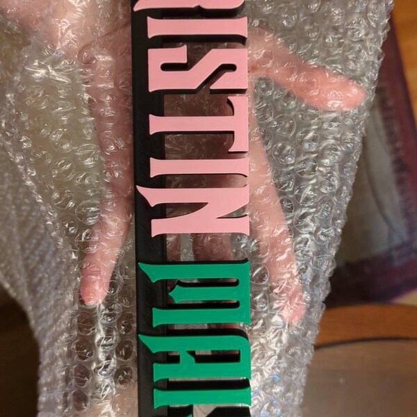3D Printed Wicked Style Custom Name Plate - Etsy