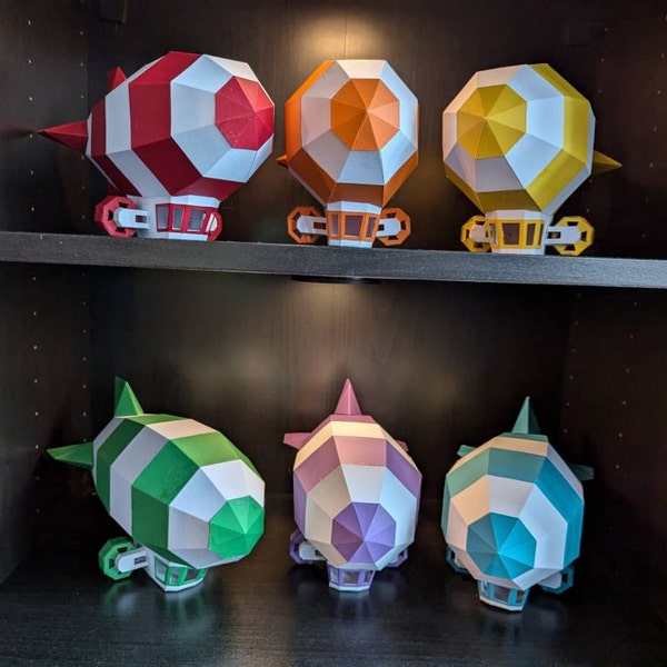 Dirigible Airship Blimp. Papercraft 3D DIY - Etsy