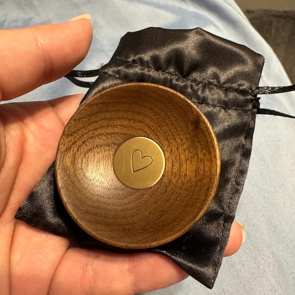 Handmade Wood Ring Dish, Wedding Gift, 5th Anniversary. Small Ring ...