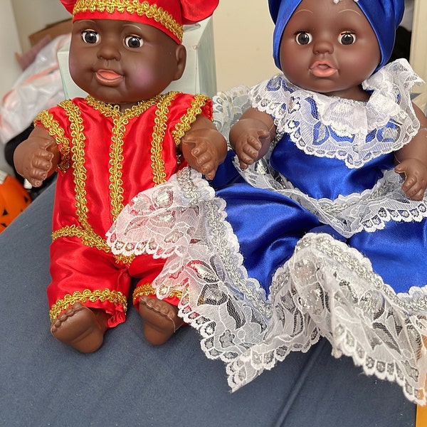 Jimaguas Ibeyi Doll Oshosi Ochosi Chiquito Small Religion Yoruba ...