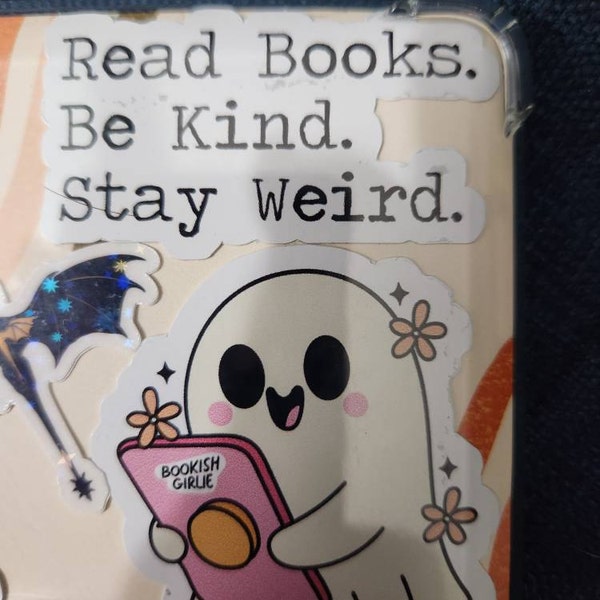 Clear Floral Open Book Sticker, Book Stickers, Trending Stickers ...