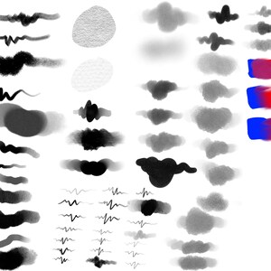 Square Sketch 10 Digital Brushes for Procreate - Etsy