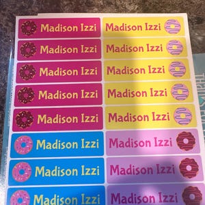 Daycare Pack of Custom Labels Set of 60 standard, Mini & Pacifier Baby ...