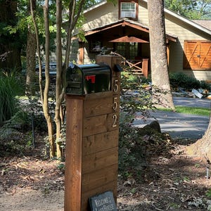 Beautiful, Handcrafted Cedar Mailbox Post A Sure Fire Way to Bring That ...