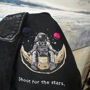 NASA Astronaut Machine Embroidery Design Space NASA Moon Embroidery ...