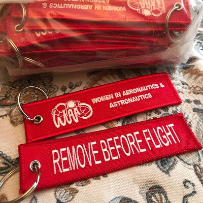 50 Flight Keycahin Custom, Embroidery Flight Tag, Embroidered Keychains ...