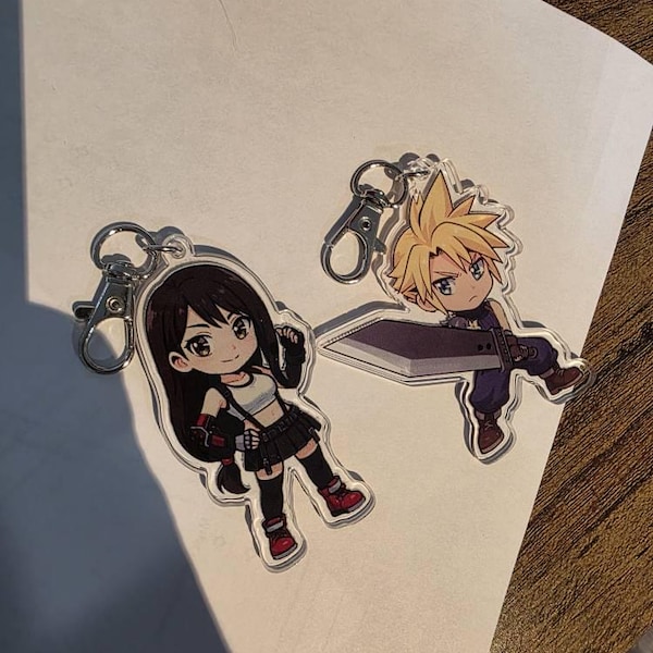 Final Fantasy 7 Acrylic Charm / Keychain - Etsy