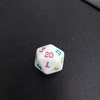 D20 (twenty Sided) Polyhedral Die White With Rainbow Colors - RPG Tool ...