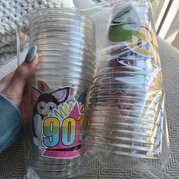 90s Party Cups, Disposable Party Favors, Birthday Decorations - Etsy