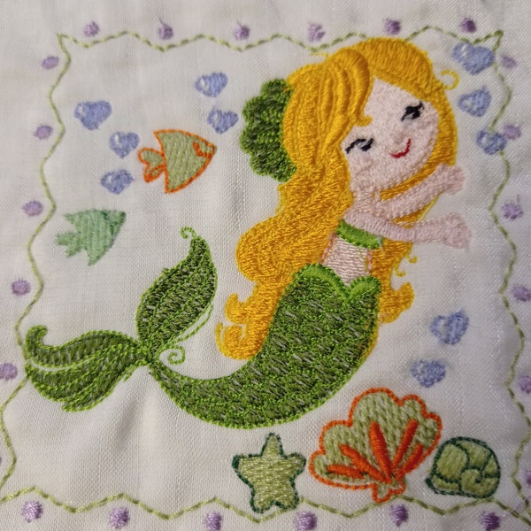 Mermaid Embroidery Designs - Princess Embroidery Design Machine ...