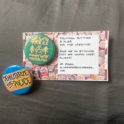 Demilitarize the Police 1.25 Inch Pinback Protest Sign - Etsy